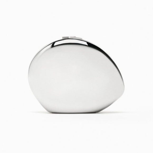 Zara | Bags | Zara Metallic Box Bag Silver | Poshmark